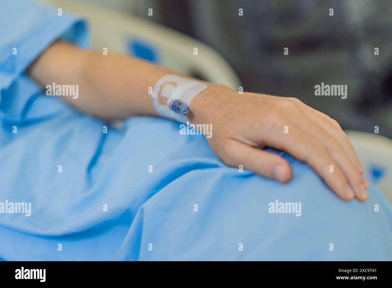 Patient has an intravenous drip inserted into arm hi-res stock ...