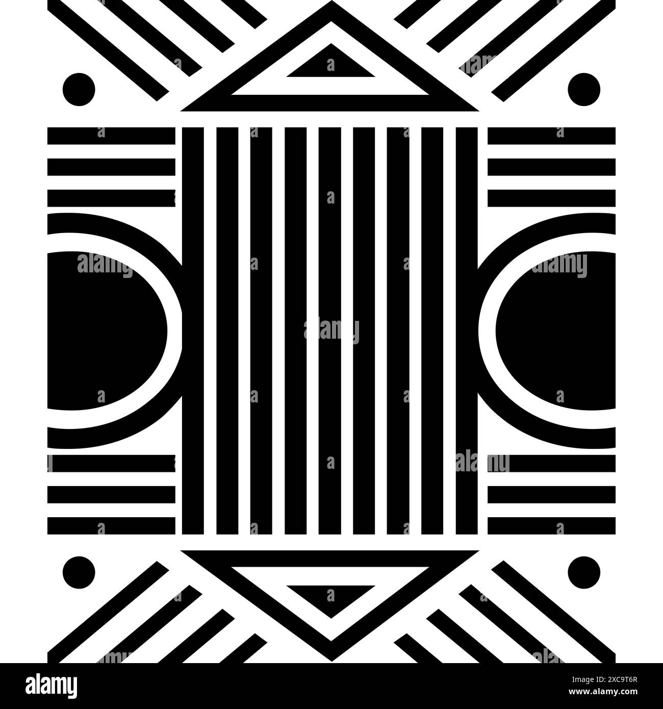 Zimbabwe pattern motif sign illustration Stock Photo - Alamy