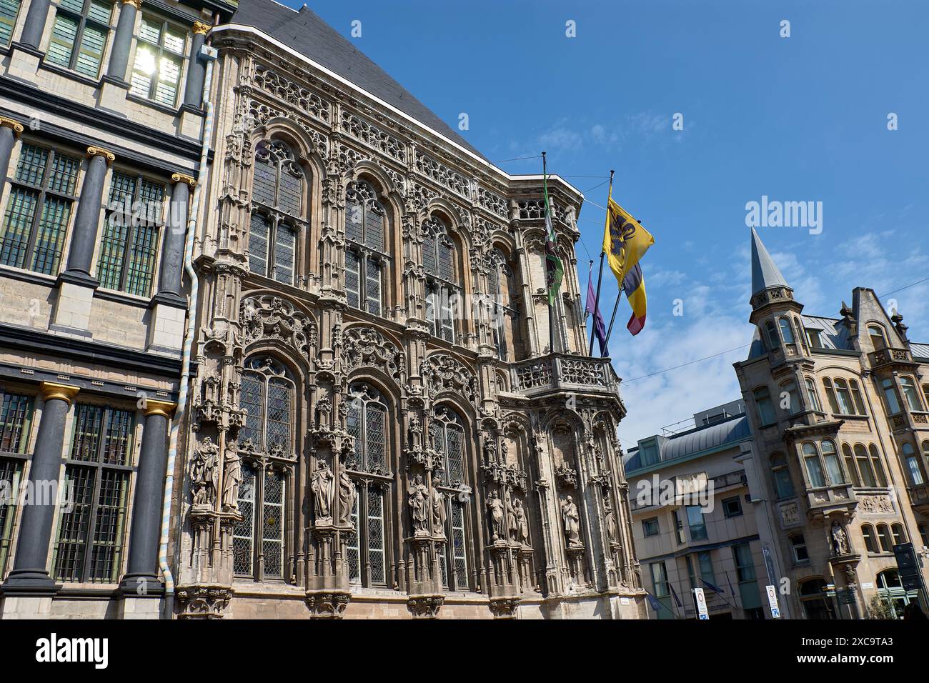 Ghent, Belgium; June,06,2024. Architecture of Ghent city center. Ghent ...