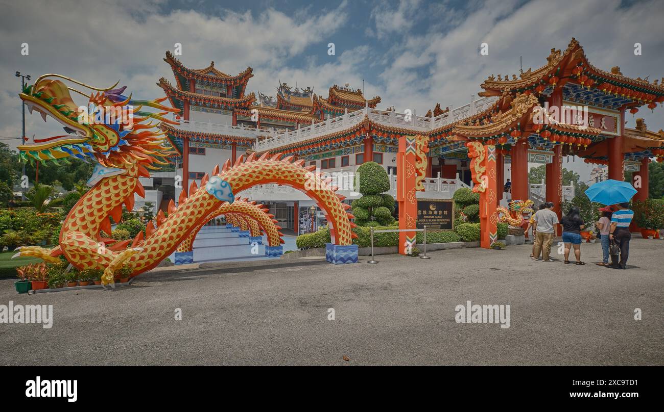 Thean Hou Temple in Kuala Lumpur, Malaysia is a six-tiered temple of ...