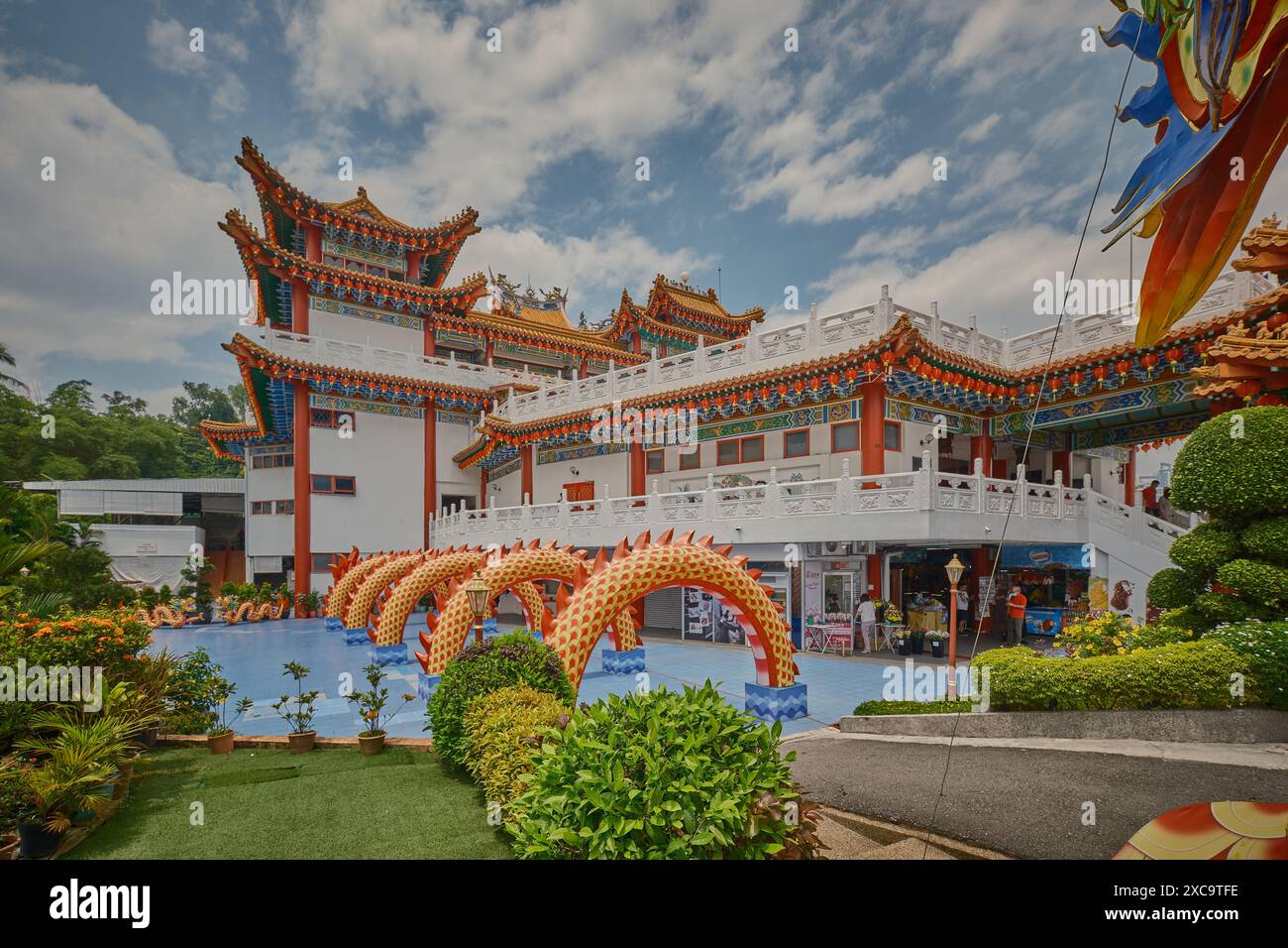 Thean Hou Temple in Kuala Lumpur, Malaysia is a six-tiered temple of ...