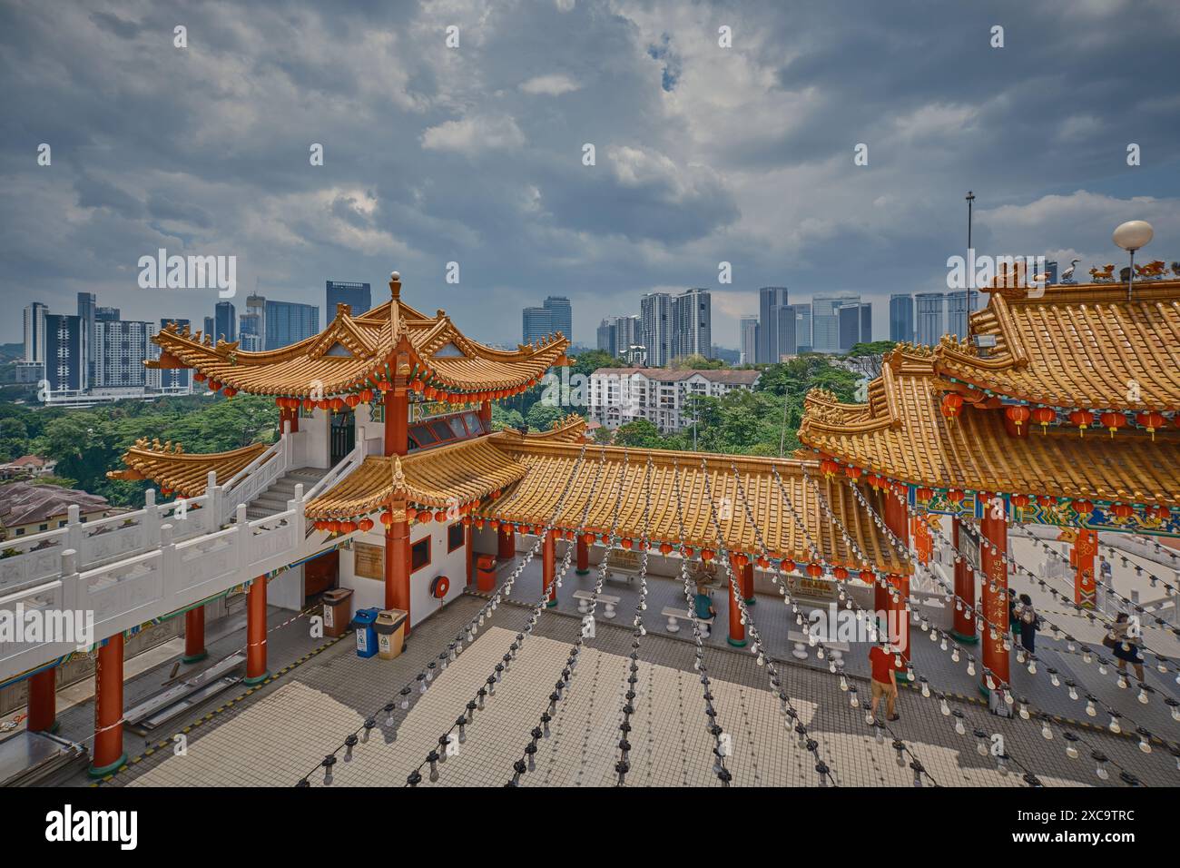 Thean Hou Temple in Kuala Lumpur, Malaysia is a six-tiered temple of ...