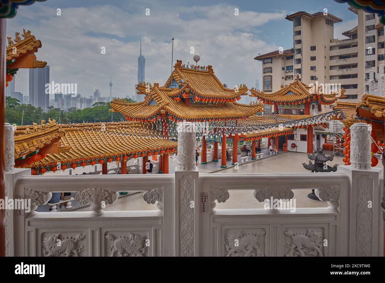 Thean Hou Temple in Kuala Lumpur, Malaysia is a six-tiered temple of ...