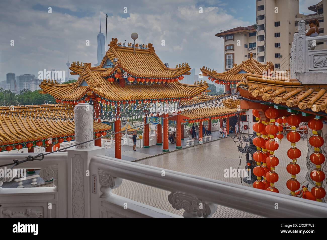 Thean Hou Temple in Kuala Lumpur, Malaysia is a six-tiered temple of ...