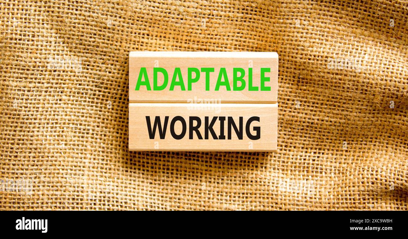 Adaptable working symbol. Concept words Adaptable working on beautiful ...