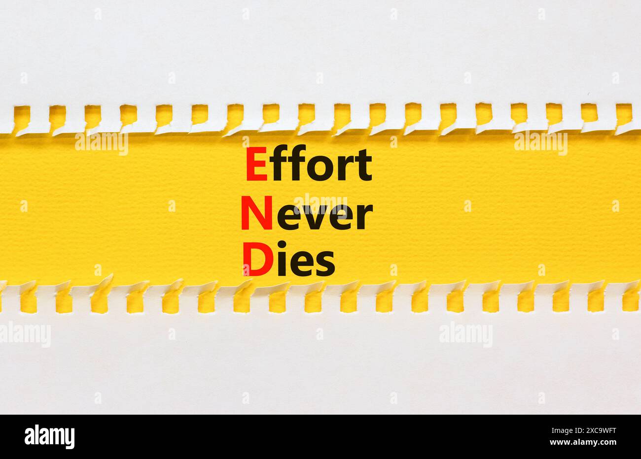 END effort never dies symbol. Concept words END effort never dies on ...