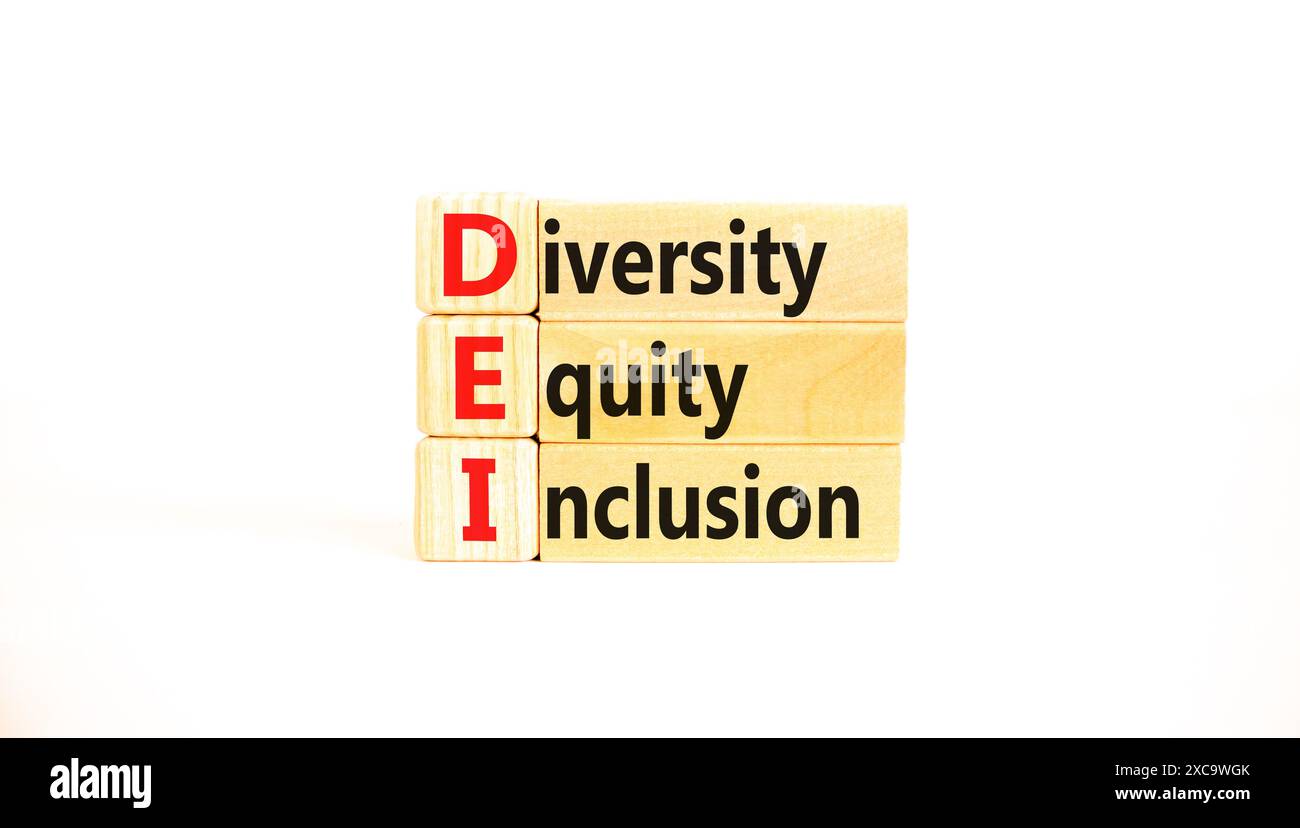 DEI diversity equity and inclusion symbol. Concept words DEI diversity ...