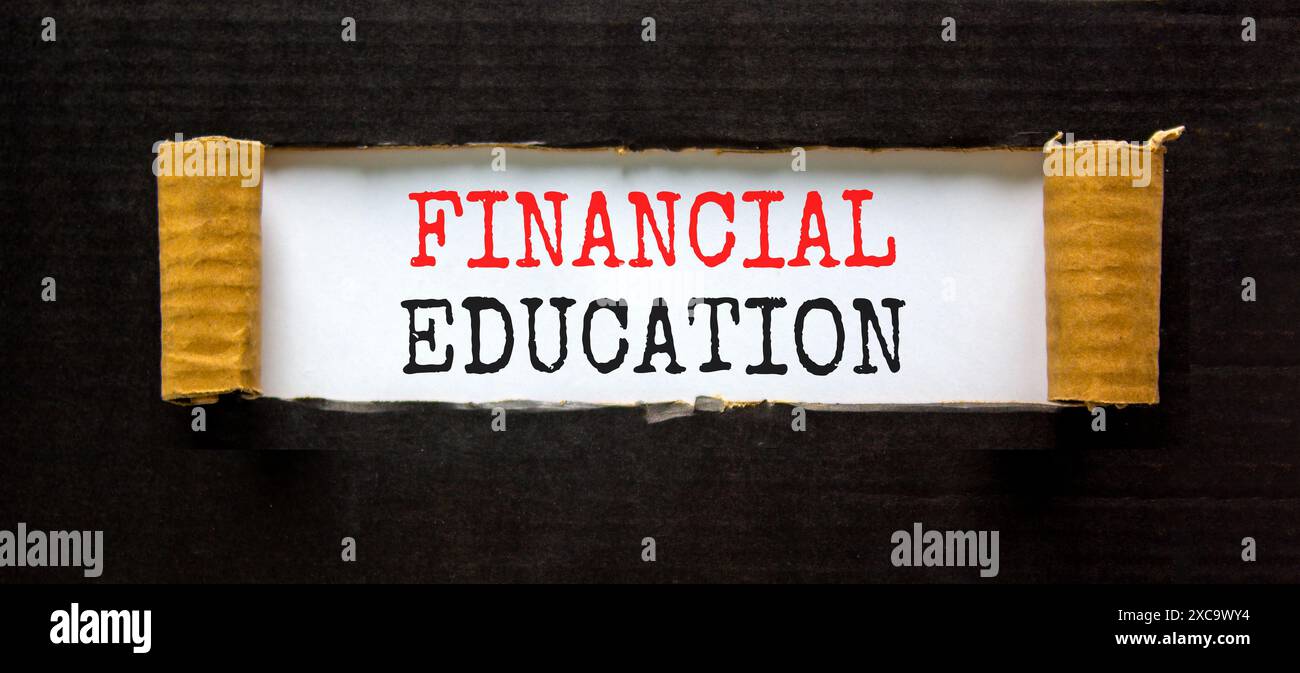 Financial education symbol. Concept words Financial education on ...