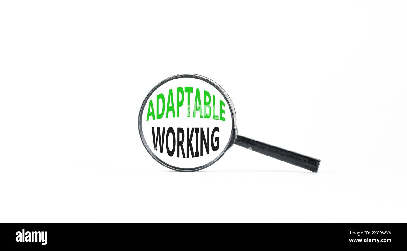 Adaptable working symbol. Concept words Adaptable working in beautiful ...