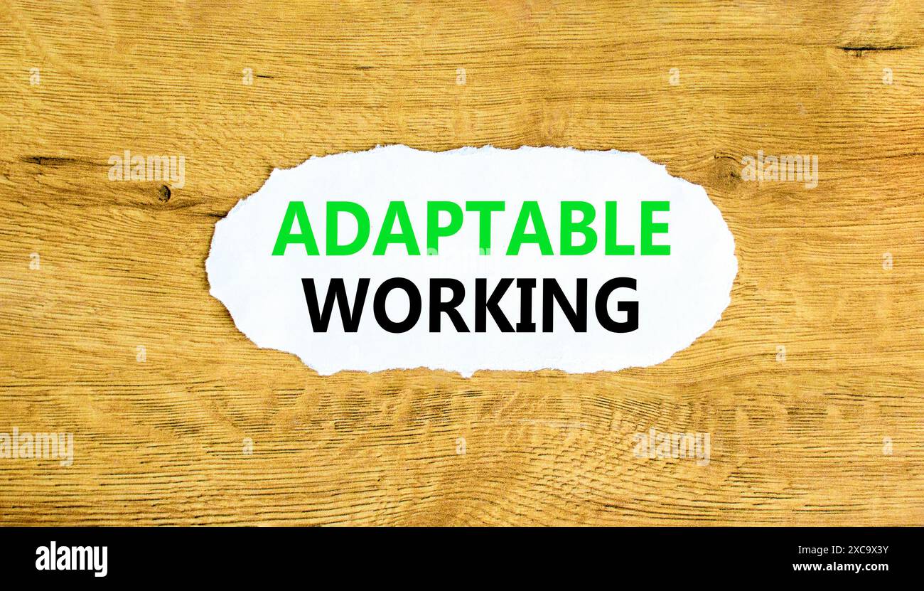Adaptable working symbol. Concept words Adaptable working on beautiful ...