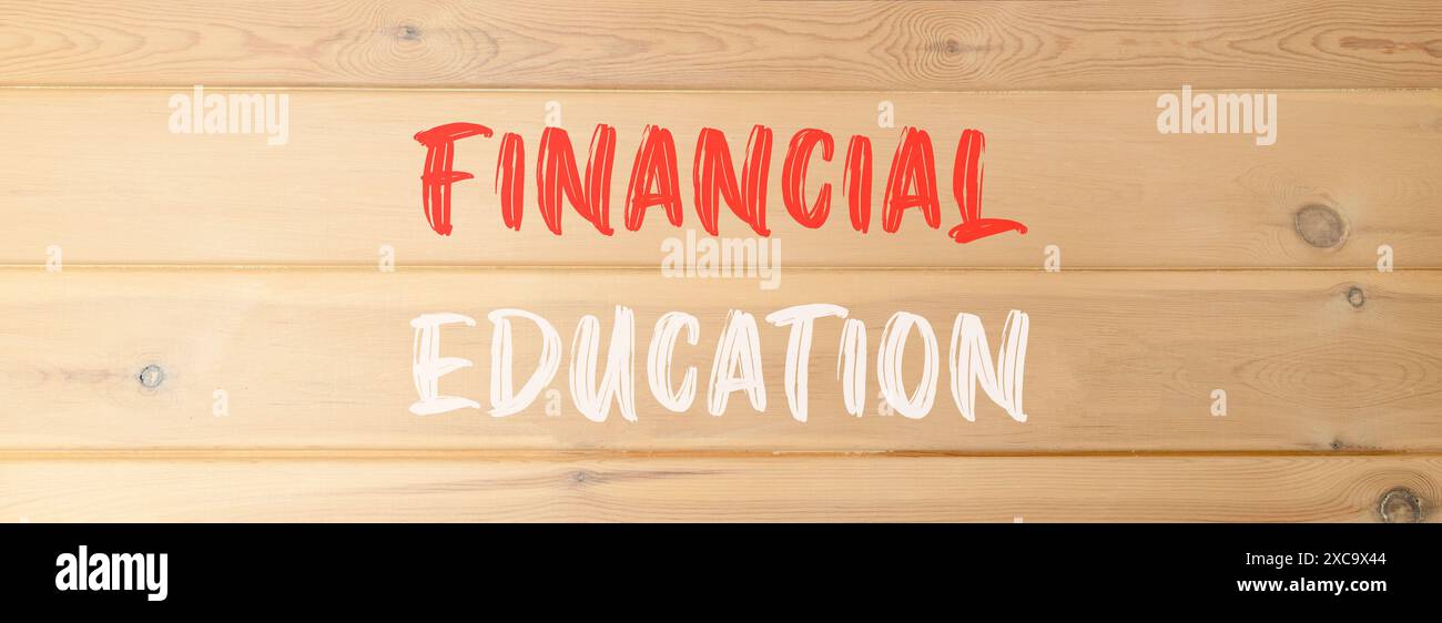 Financial education symbol. Concept words Financial education on ...
