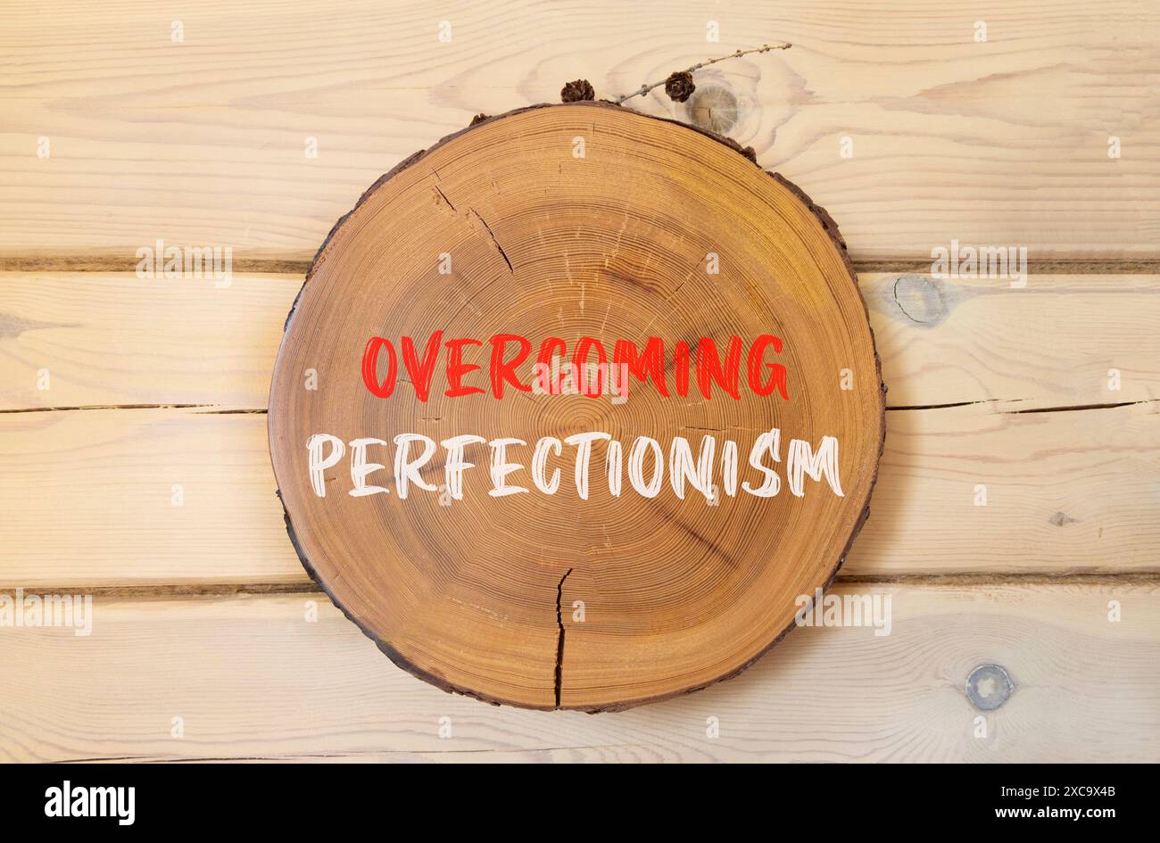 Overcoming perfectionism symbol. Concept words Overcoming perfectionism ...