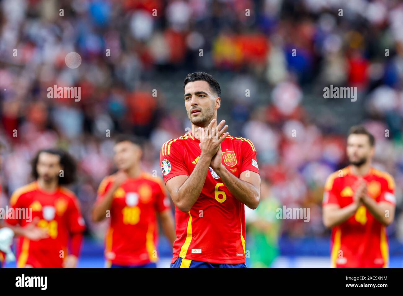 Berlin, Germany. 15th June 2024. Mikel Merino of Spain celebrate the ...
