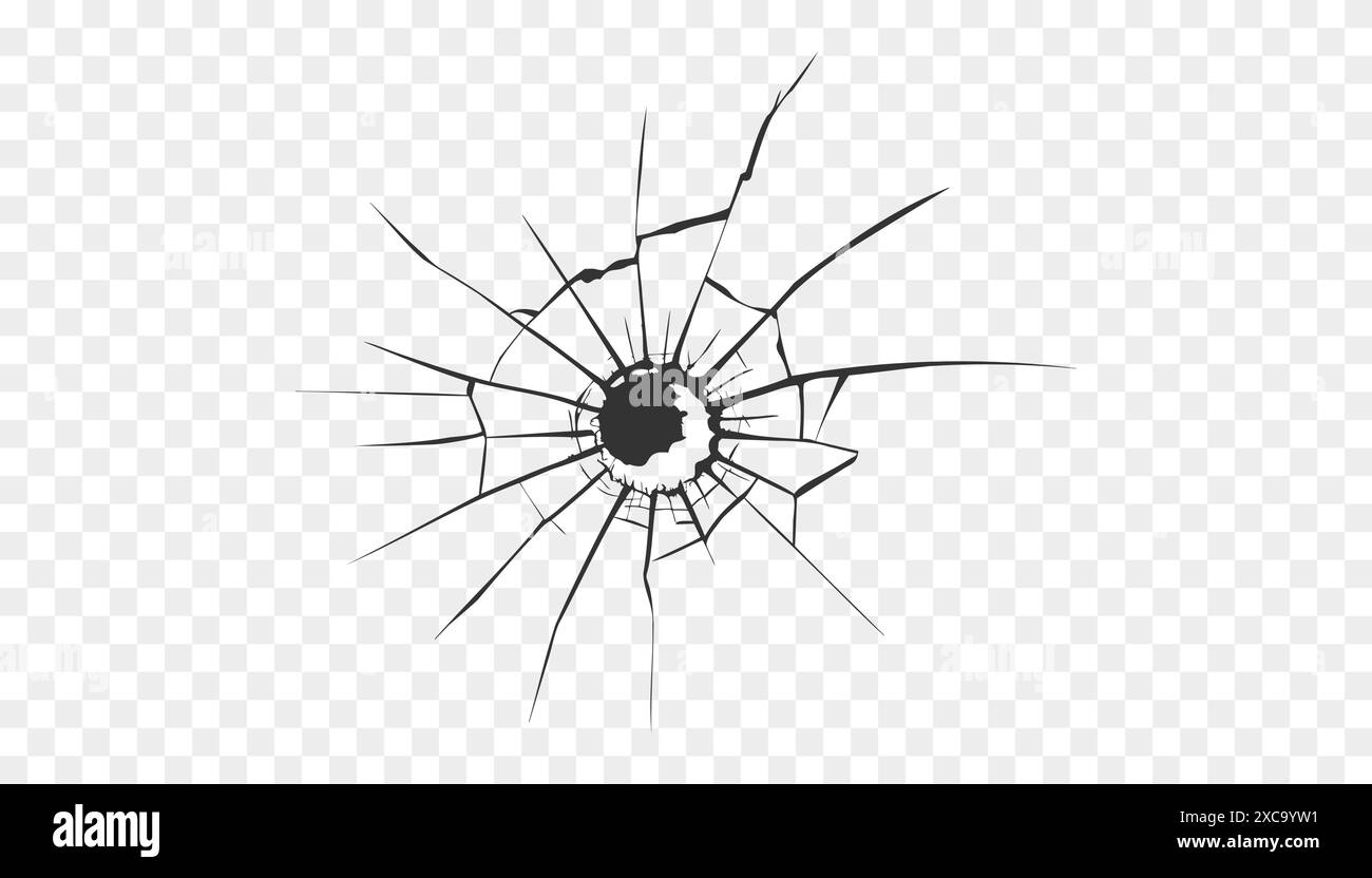 Shattered glass cracks crash Stock Vector Images - Alamy