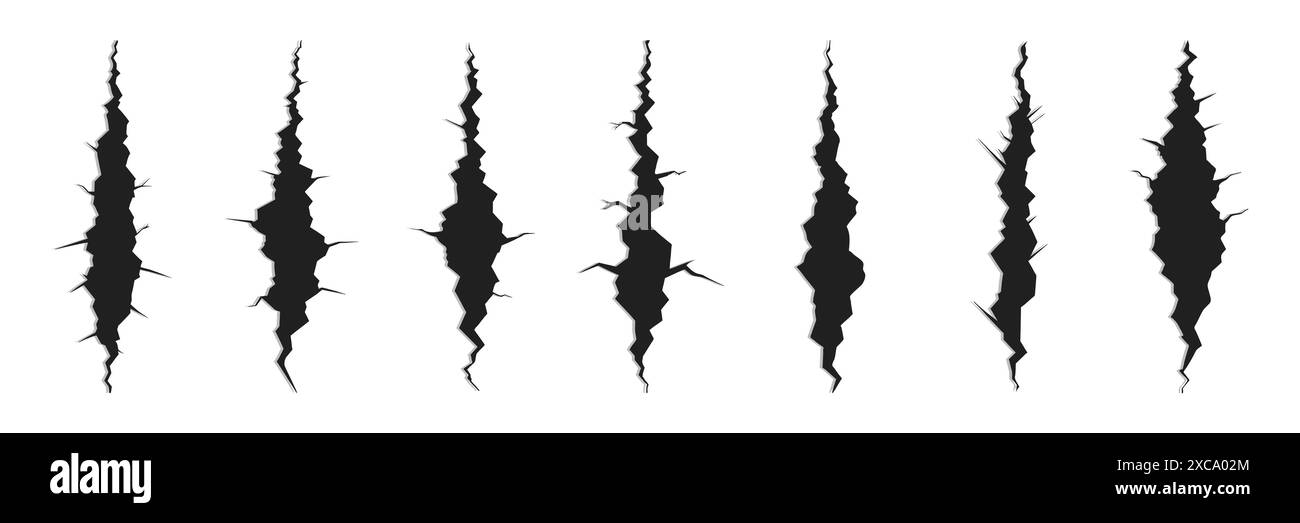 Cracks in the ground. Cracked earth, concrete surface with cracks ...