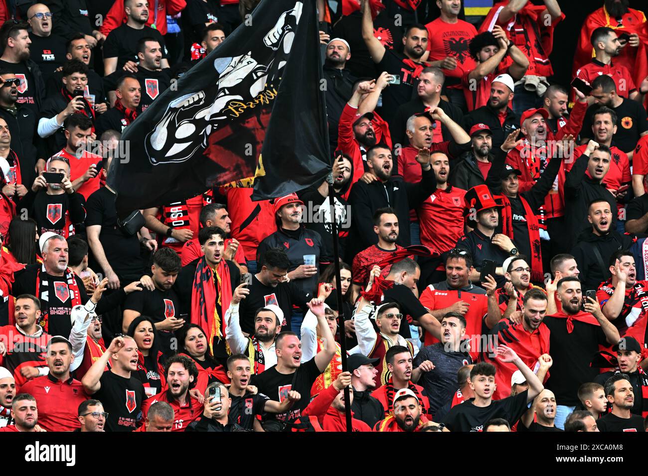 DORTMUND - Supporters of Albania during the UEFA EURO 2024 group B ...