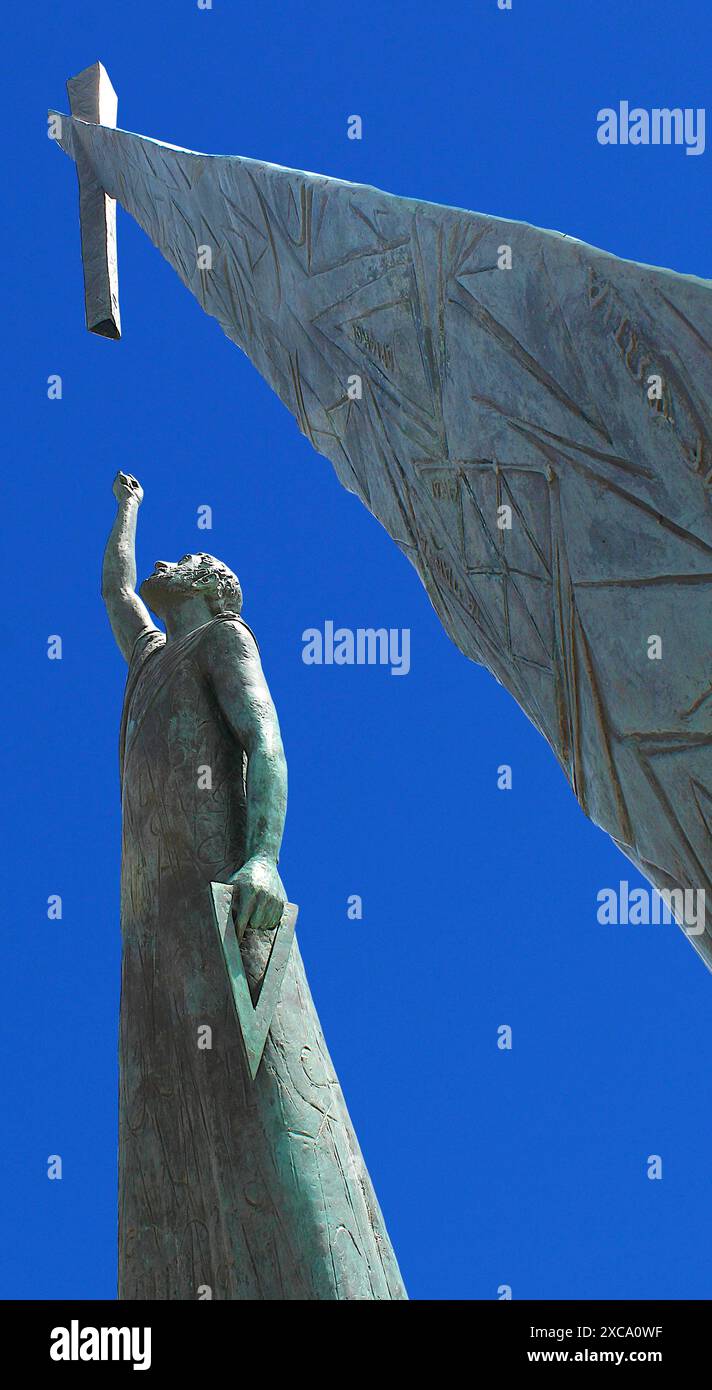 Pythagoras - Ancient Greek Philosopher and Polymath - Statue on the ...