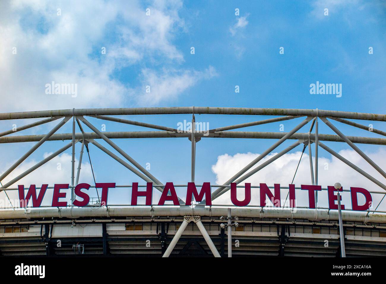 An empty West Ham United Football Club Stock Photo - Alamy