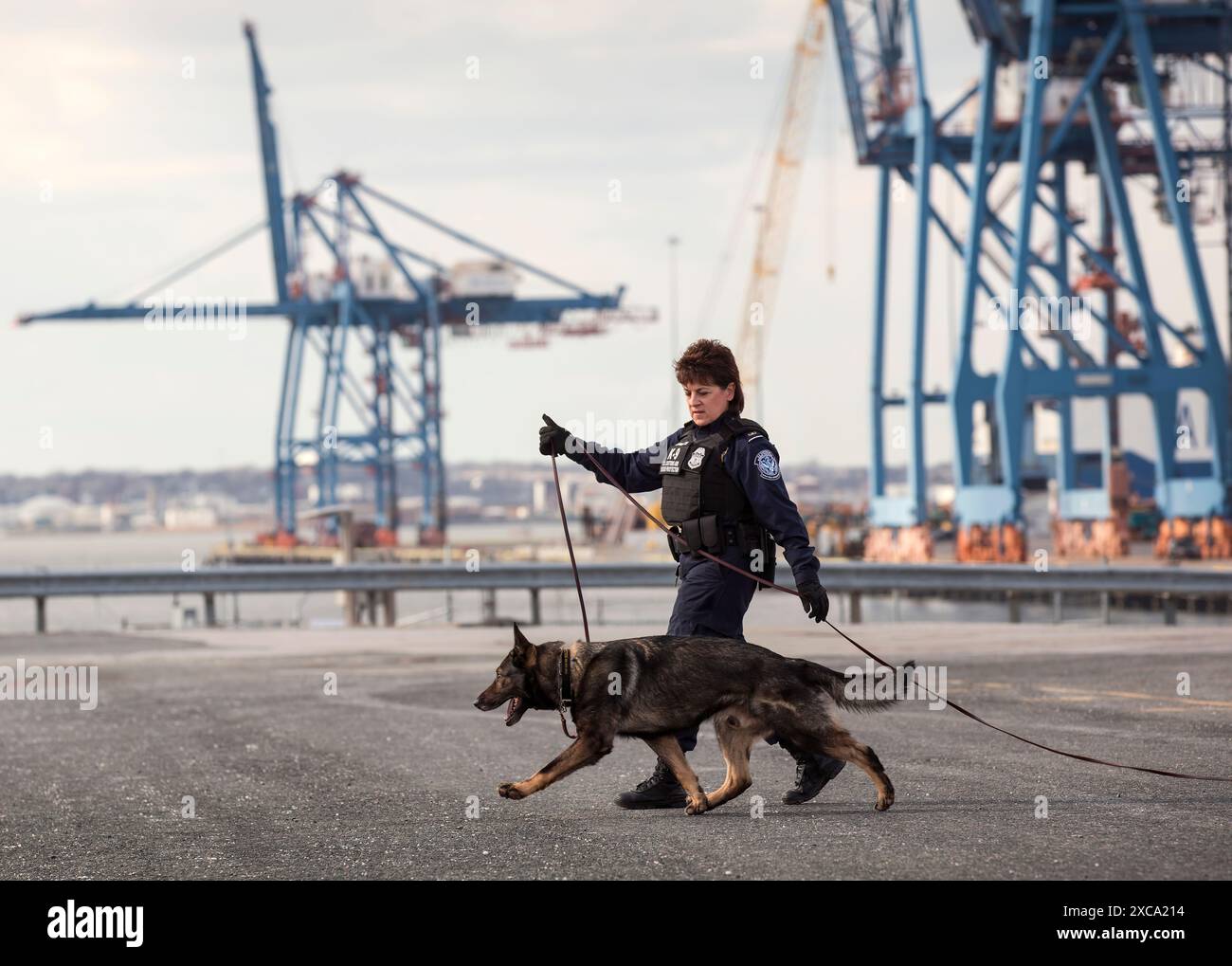 Police conduct patrol in hi-res stock photography and images - Alamy