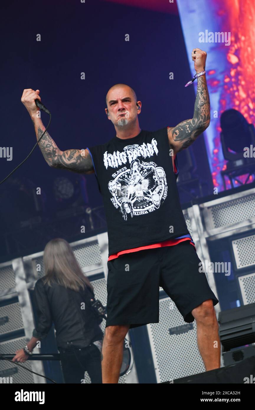 Donington, United Kingdom. 15th June 2024. Pantera delight their fans ...