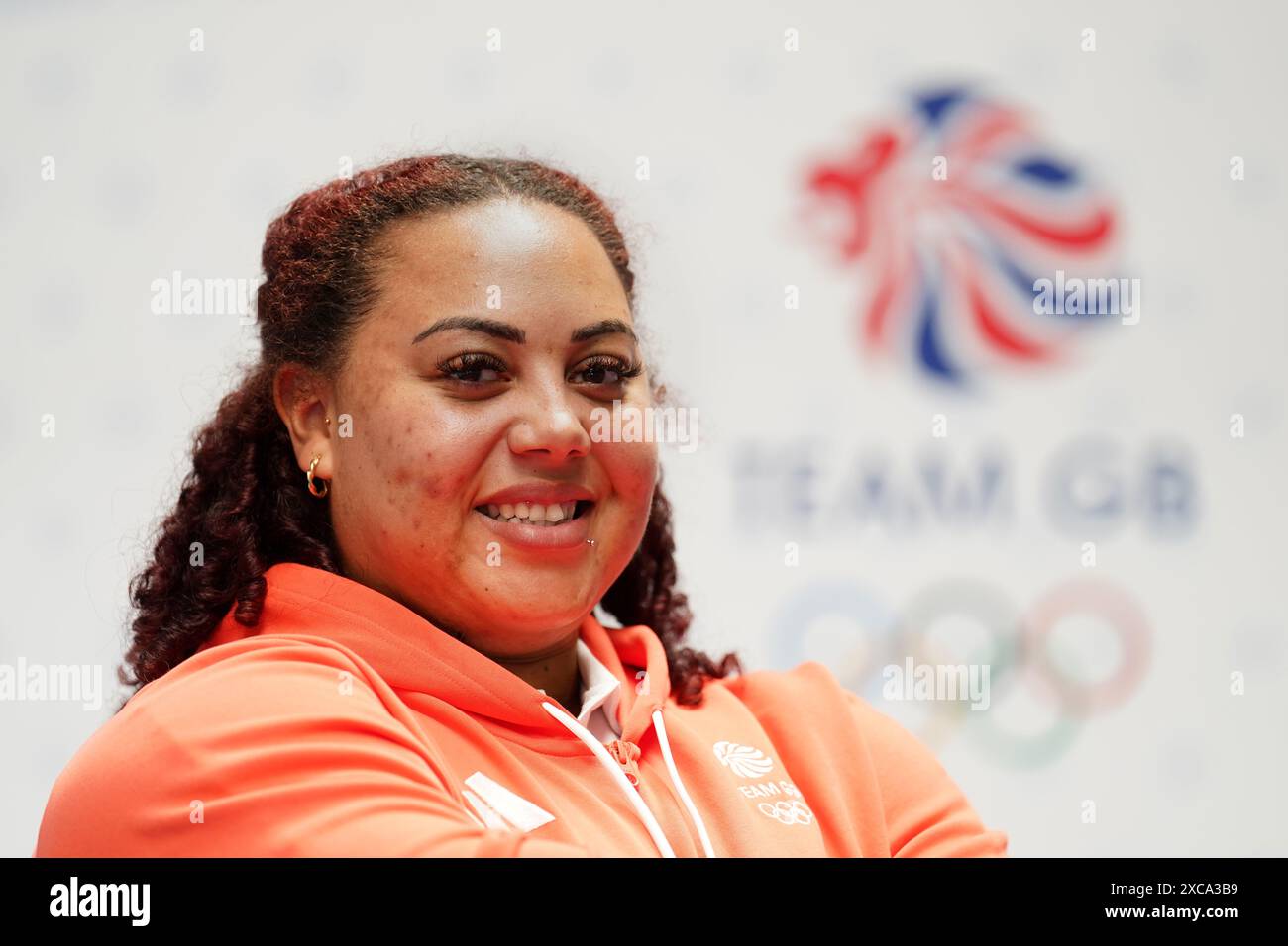 Emily Campbell during a Team GB kitting out session for the Paris ...