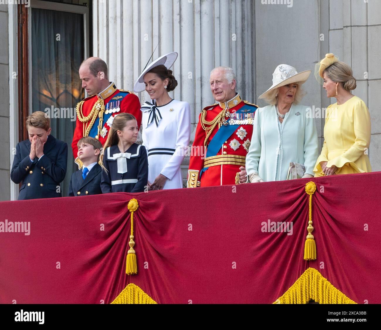 London, UK 15th Jun 2024. The royal family make an appearance on the ...