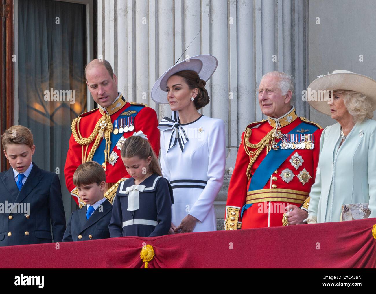 London, UK 15th Jun 2024. The royal family make an appearance on the ...