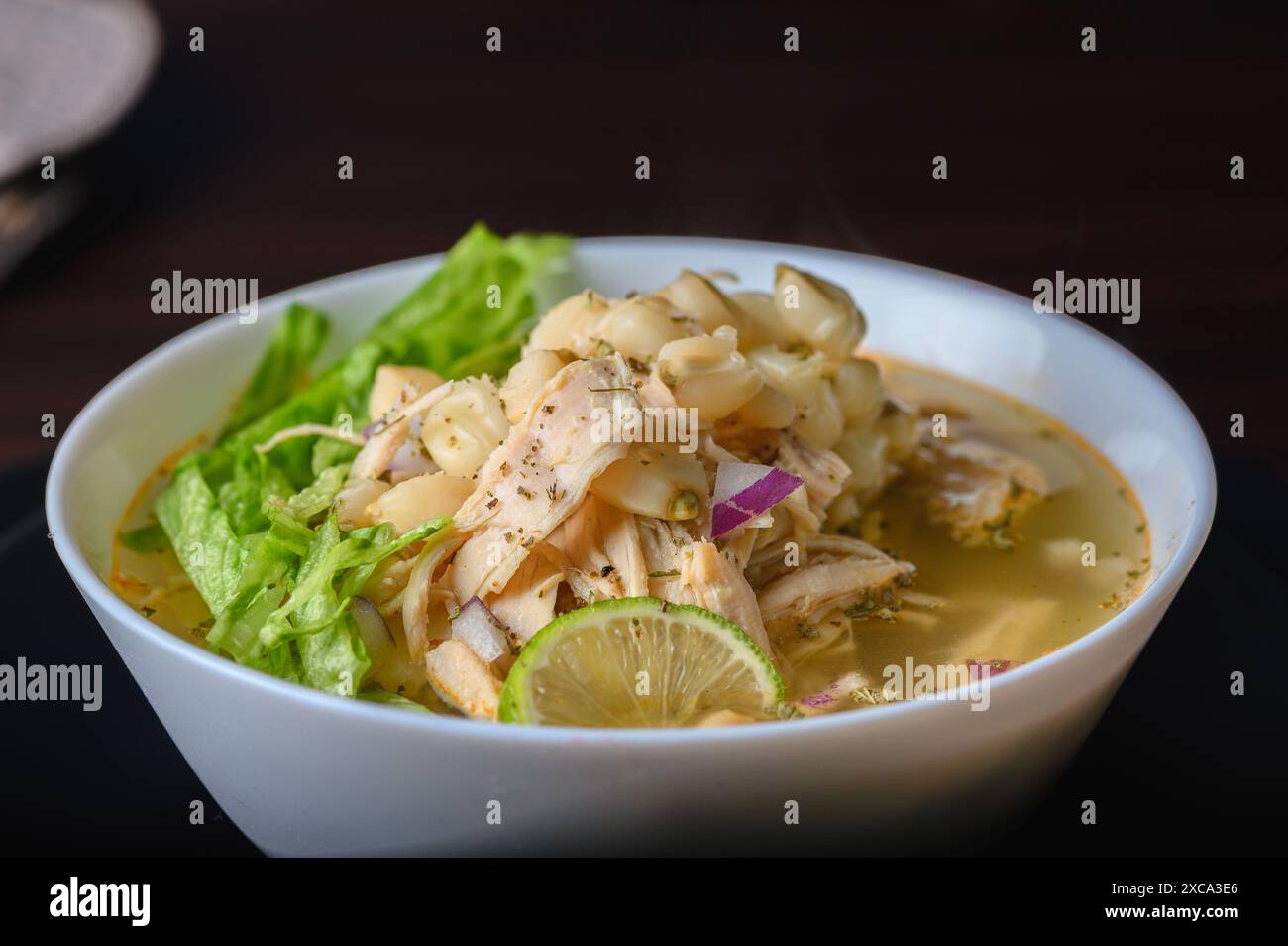 Mexican Green Pozole. Chicken and Maize Stew. Mexican Cuisine Stock ...