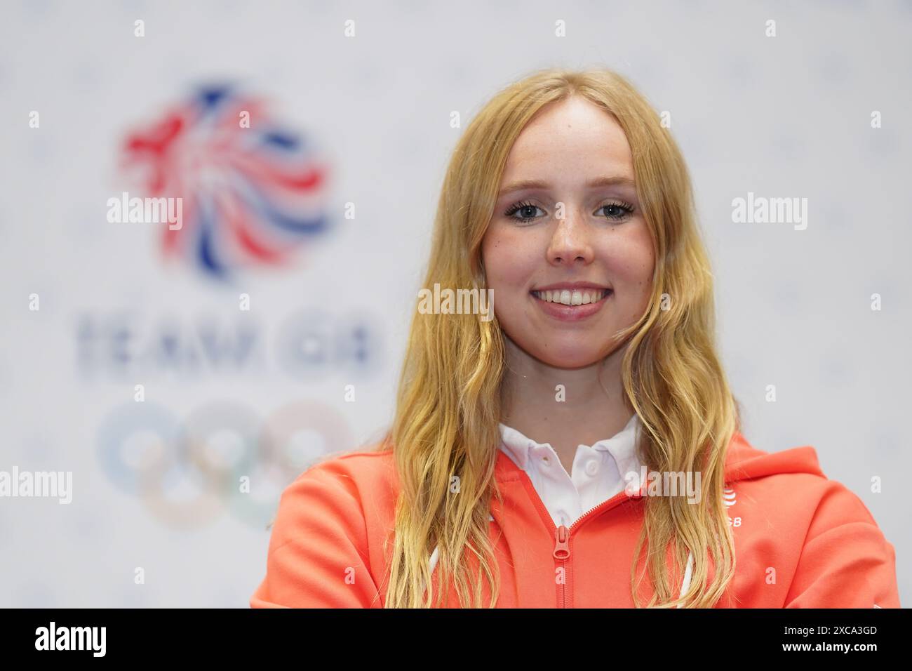 Leah Crisp During A Team Gb Kitting Out Session For The Paris Olympics