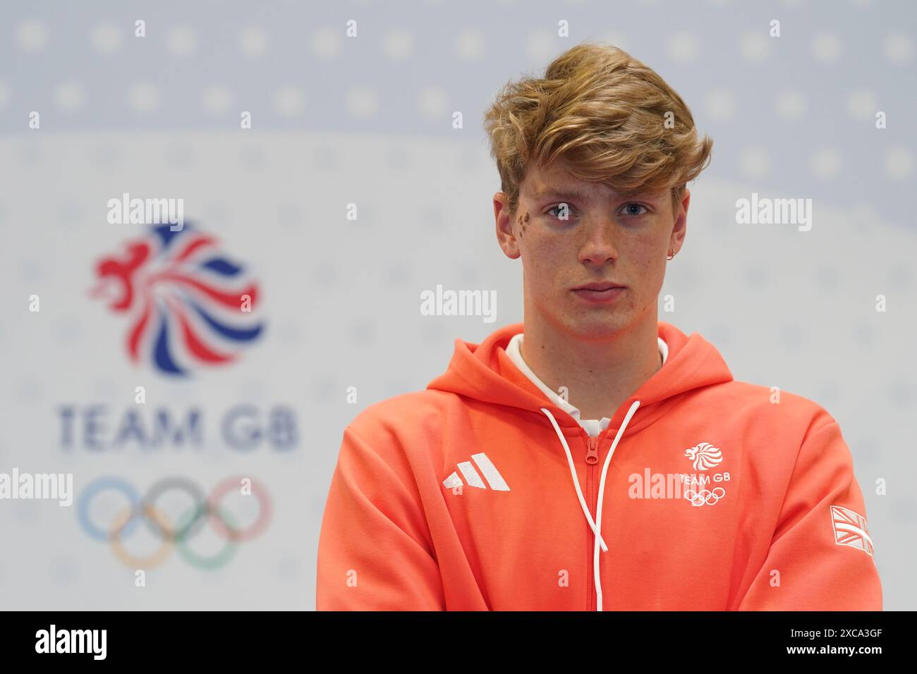 Hector Pardoe during a Team GB kitting out session for the Paris ...