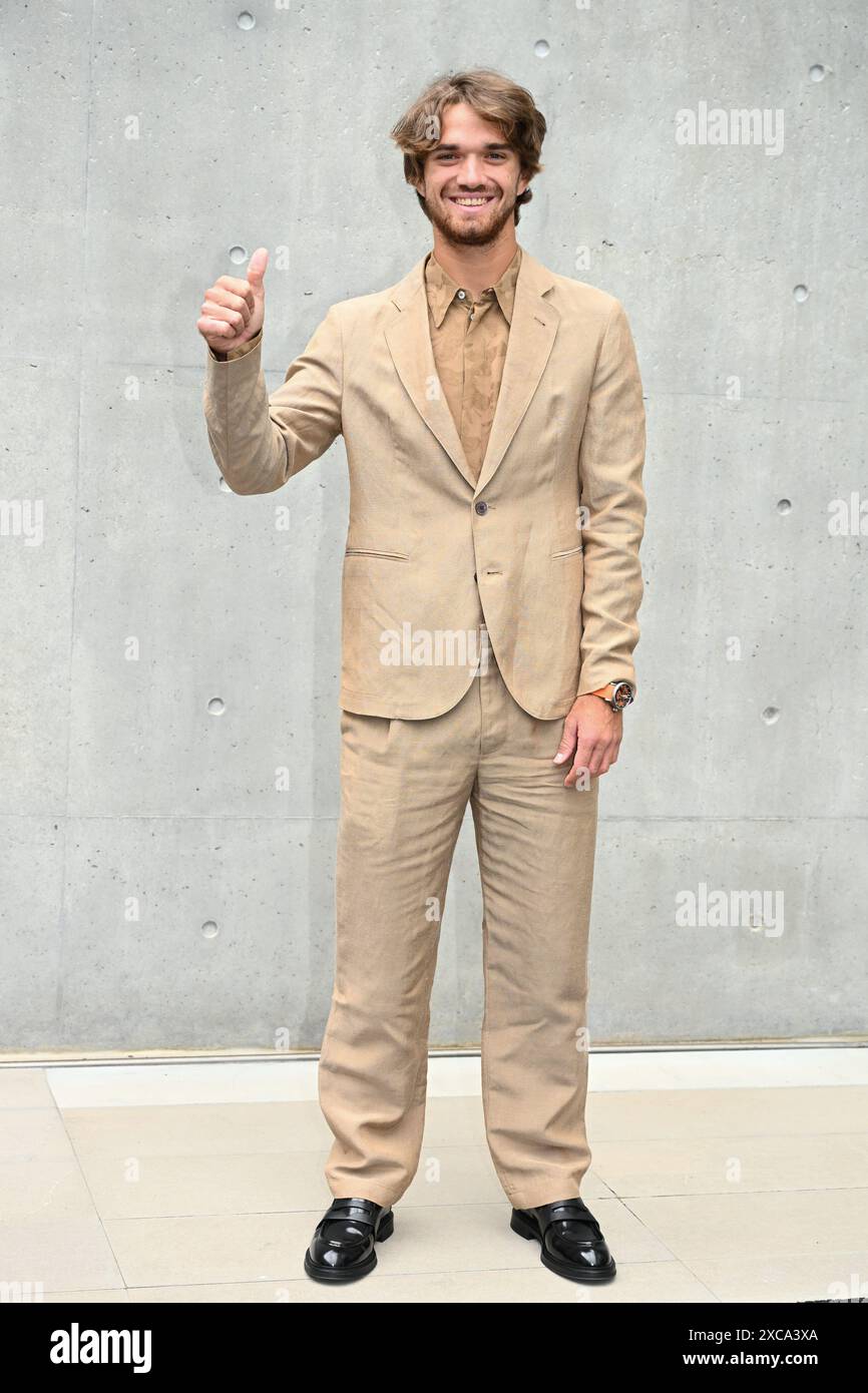 Milan, Italy. 15th June, 2024. Men's Fashion, Spring Summer 2025.- Emporio Armani Arrivals ...