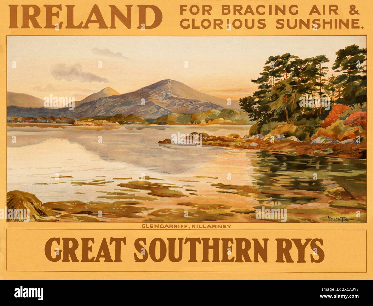 Killarney tourism poster hi-res stock photography and images - Alamy