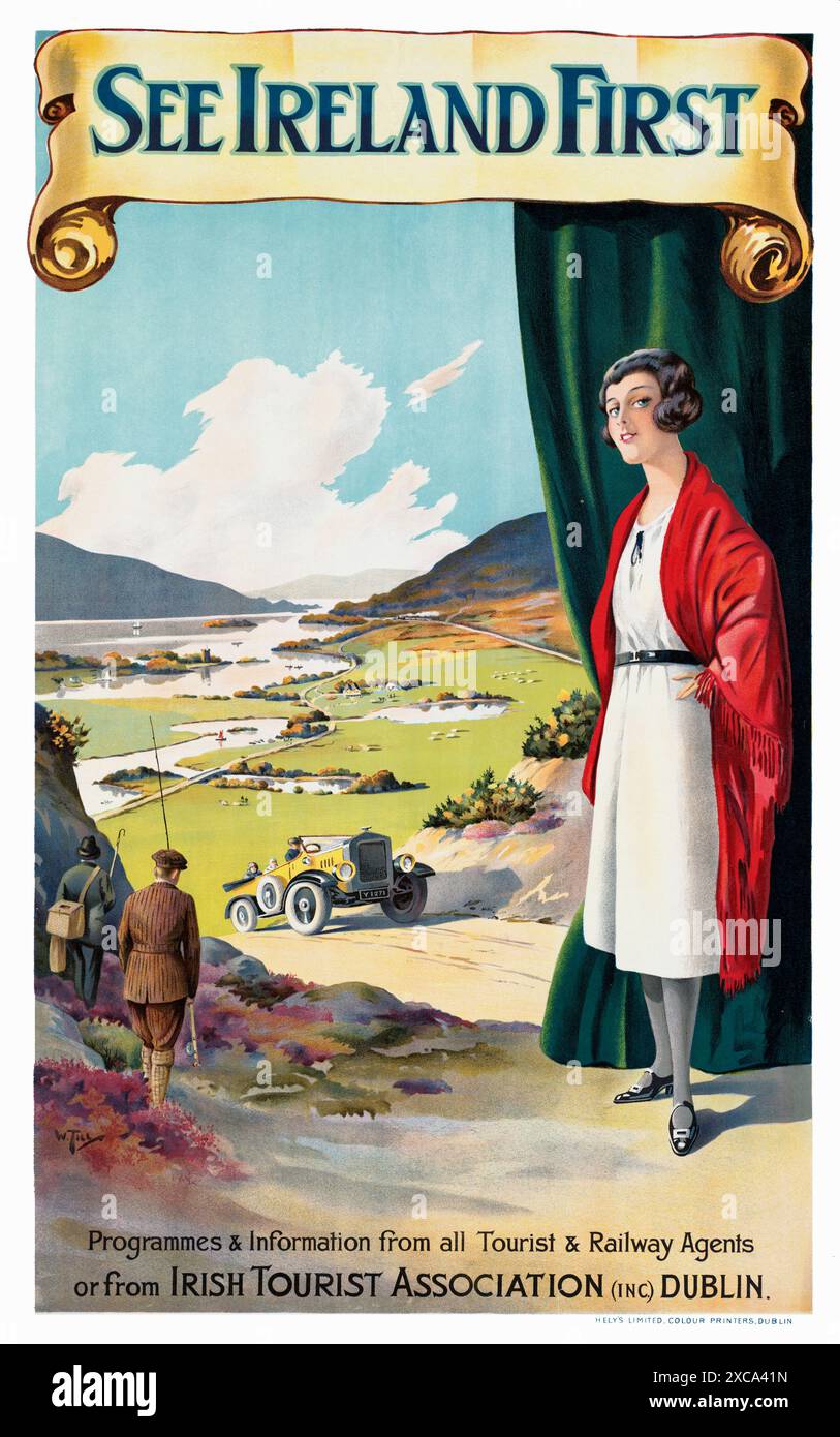 "See Ireland First", a painting by Walter Till (1880-1930) used on a ...