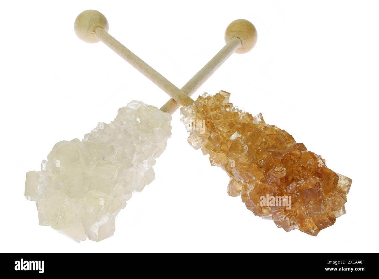 brown and white rock candy sticks isolated on white background Stock ...
