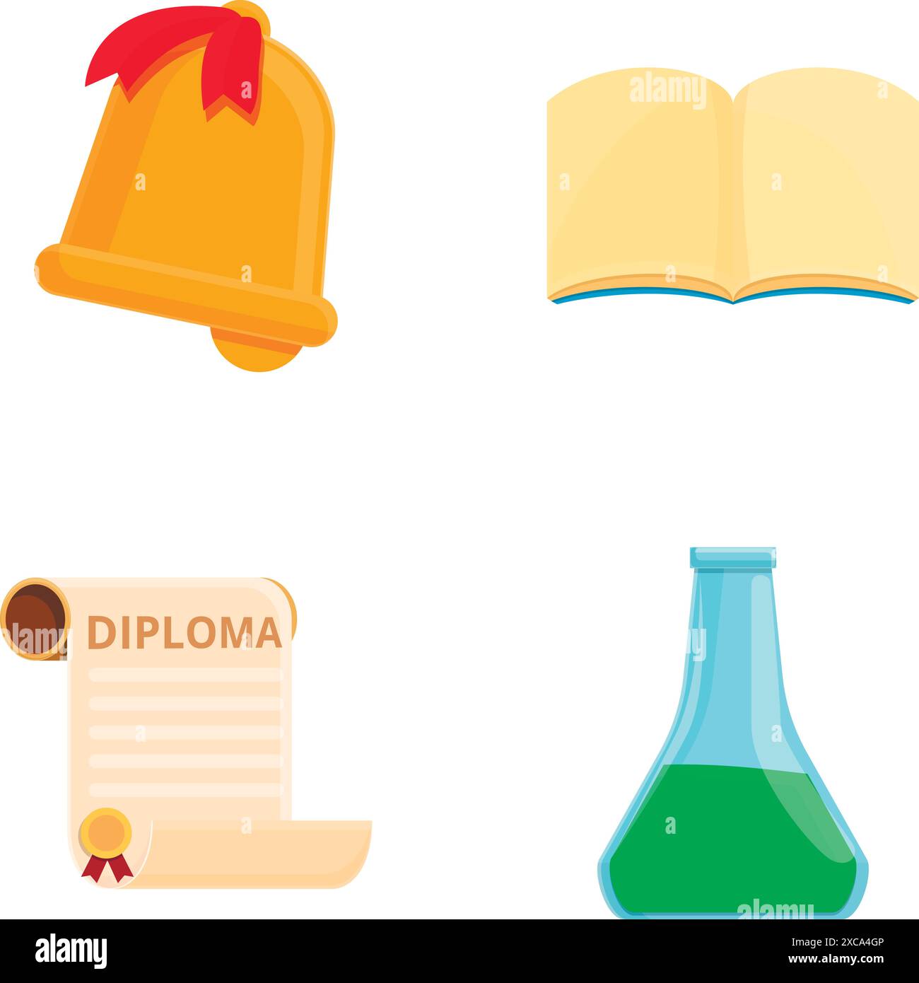 Education concept icons set cartoon vector. Learning process attribute ... Education concept icons set cartoon vector. Learning process attribute ...