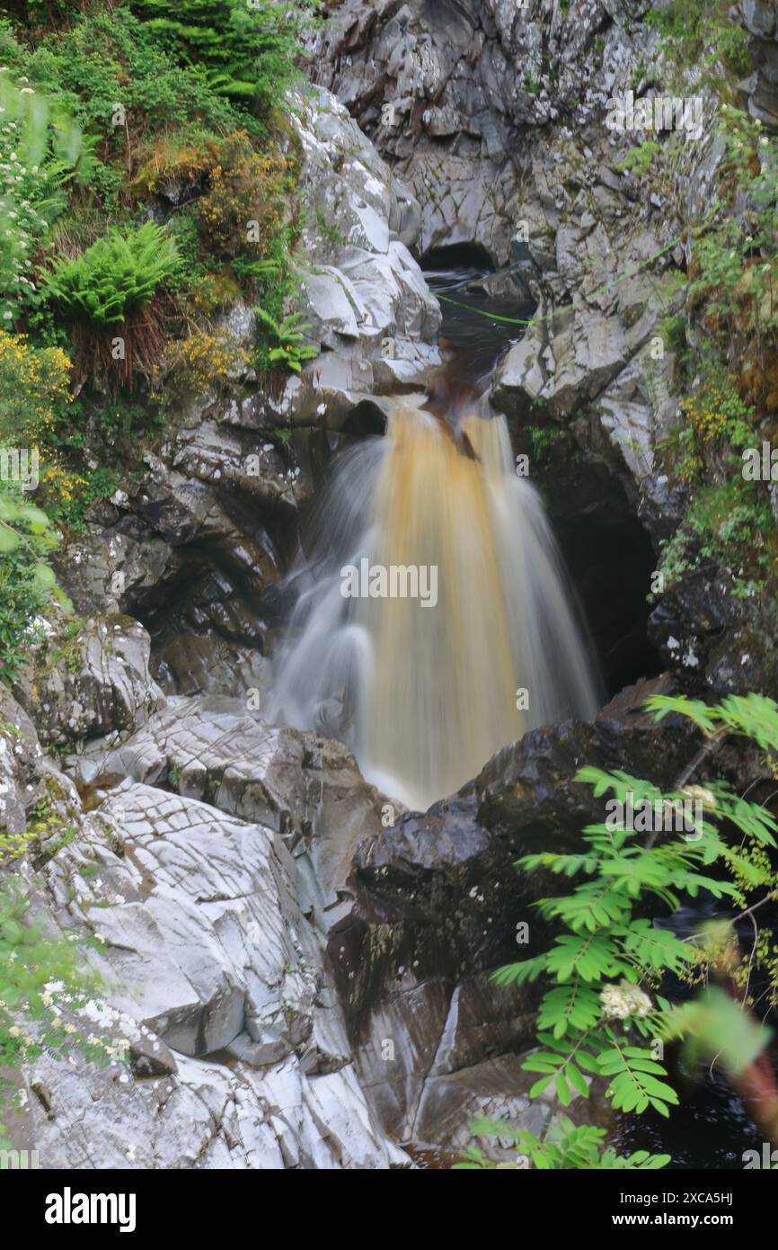 The Falls of Bruar are a series of waterfalls on the Bruar Water in ...