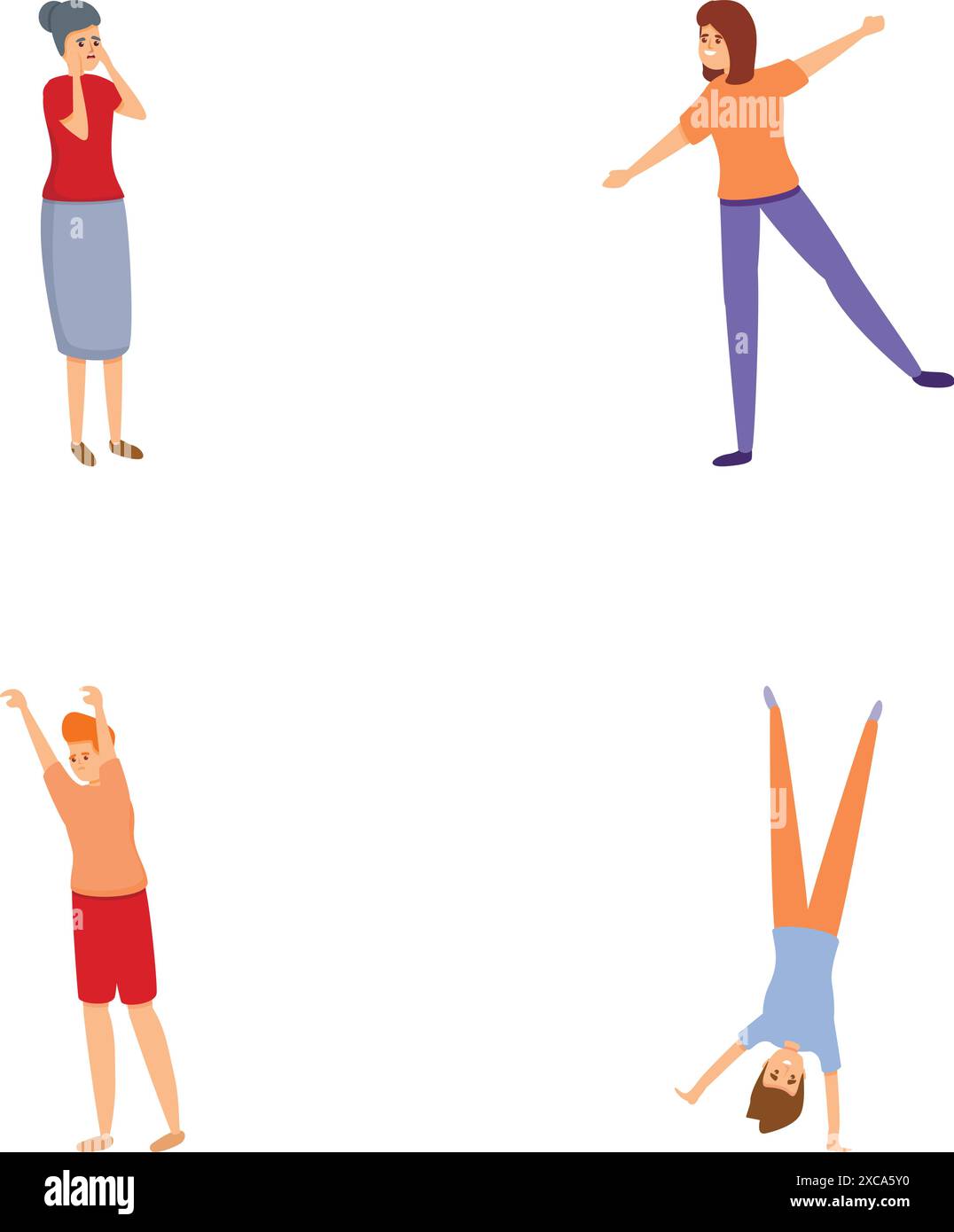 Misfortune icons set cartoon vector. Case of physical trauma ...