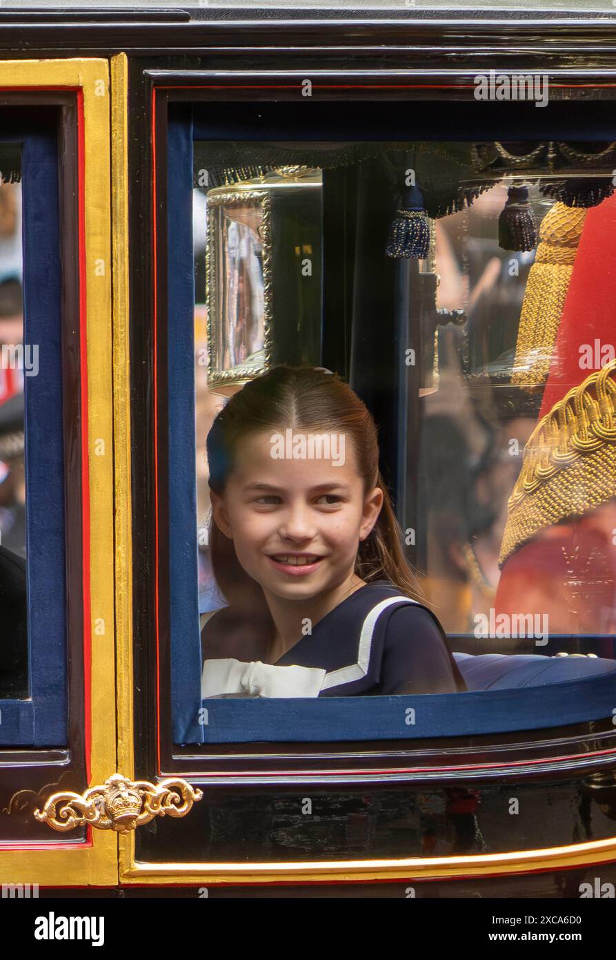 © Jeff Moore Princess Charlotte travels by carriage with her mother the ...