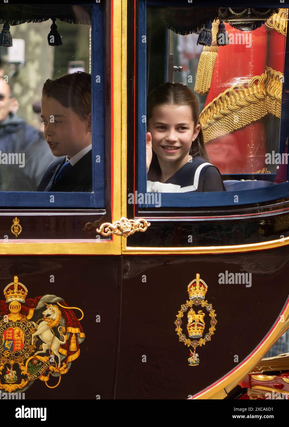 © Jeff Moore Princess Charlotte travels by carriage with her mother the ...