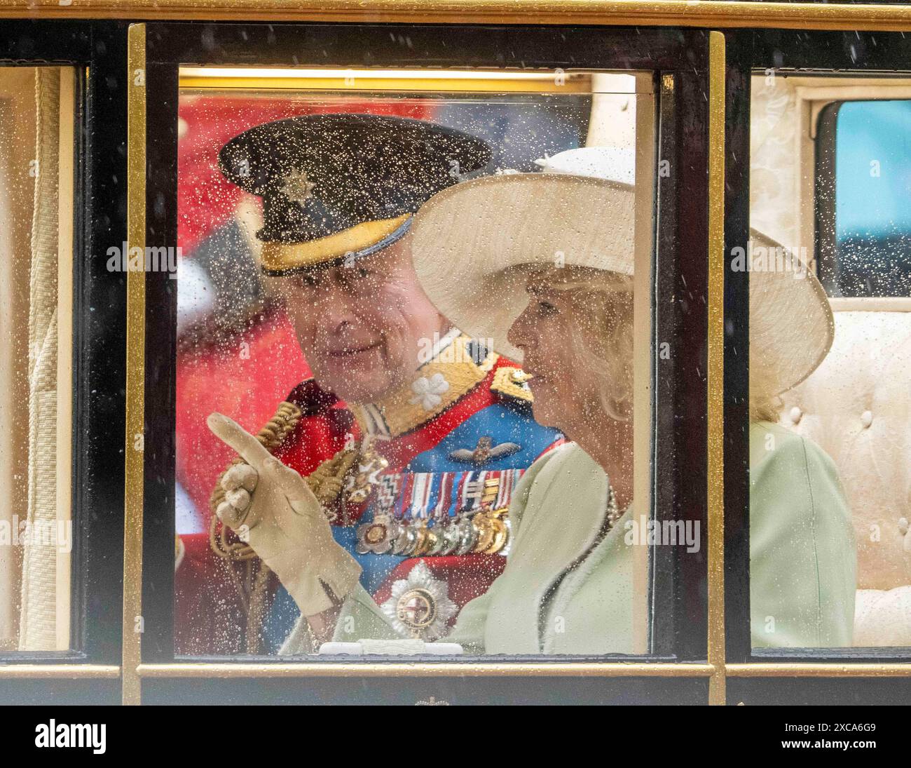 © Jeff Moore King Charles III and Queen Camilla travel by carriage for ...