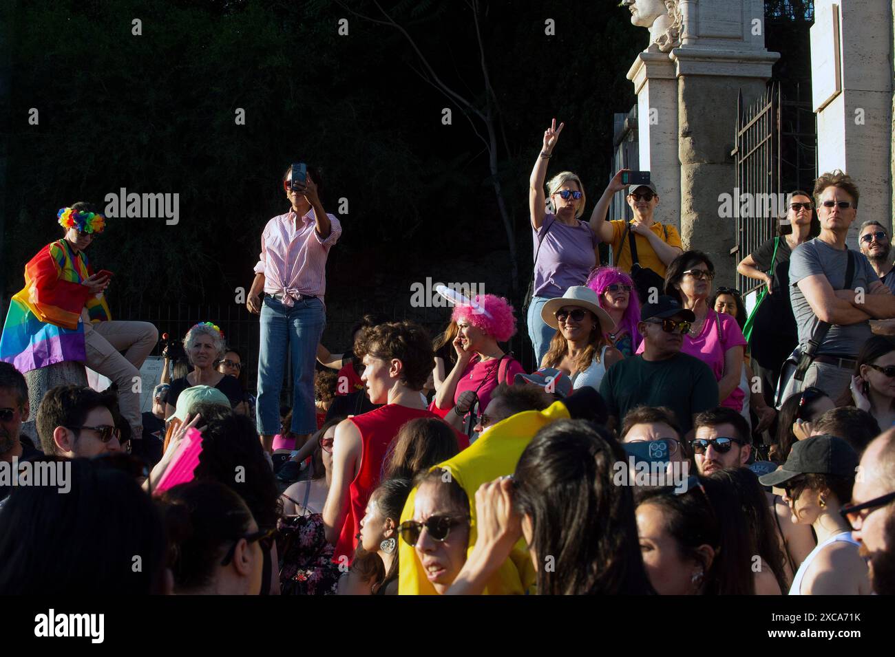 Rome, Italy. 15th June, 2024. Italy, Rome, 2024/6/15 .People attend the ...