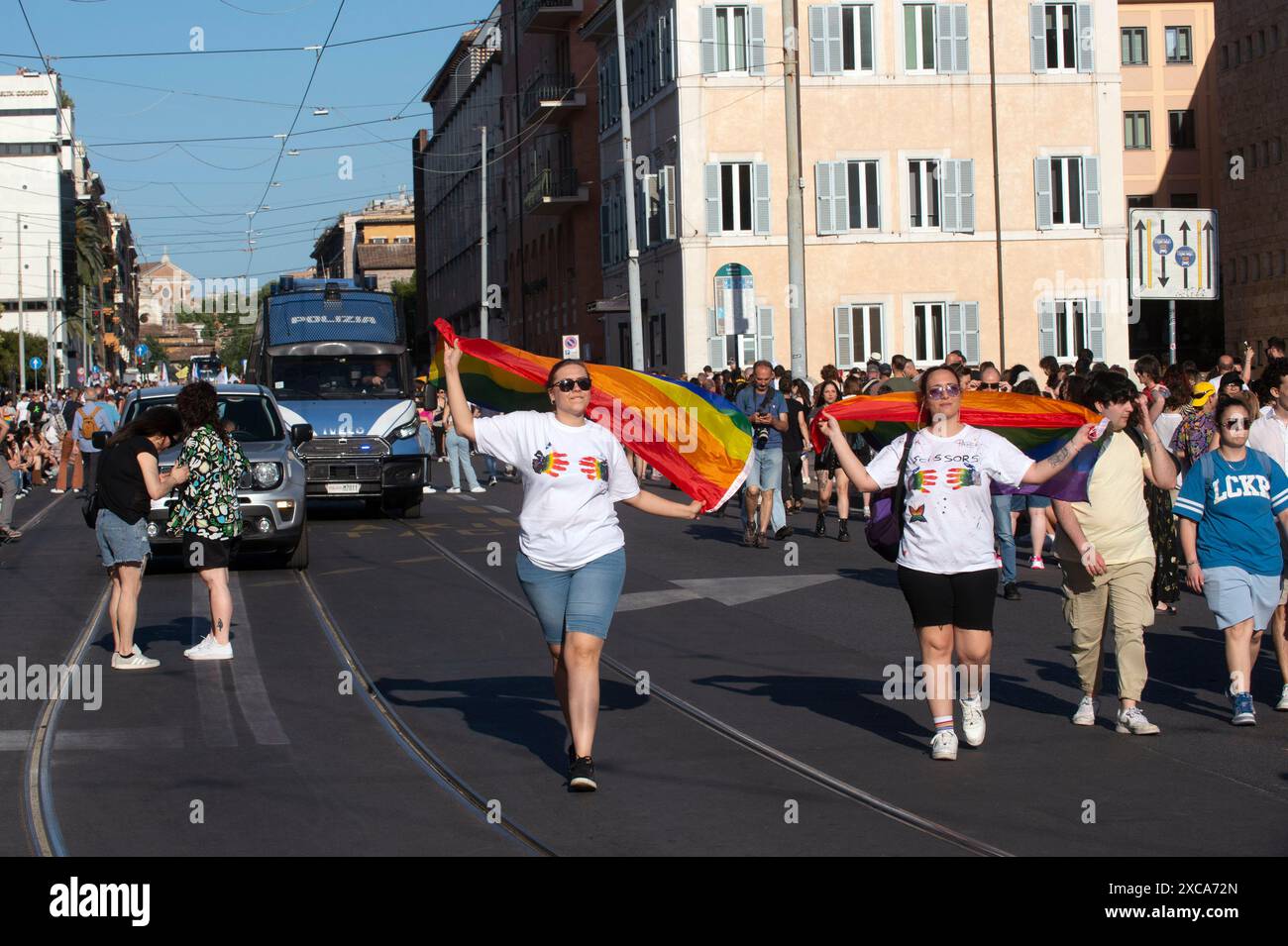 Rome, Italy. 15th June, 2024. Italy, Rome, 2024/6/15 .People attend the ...