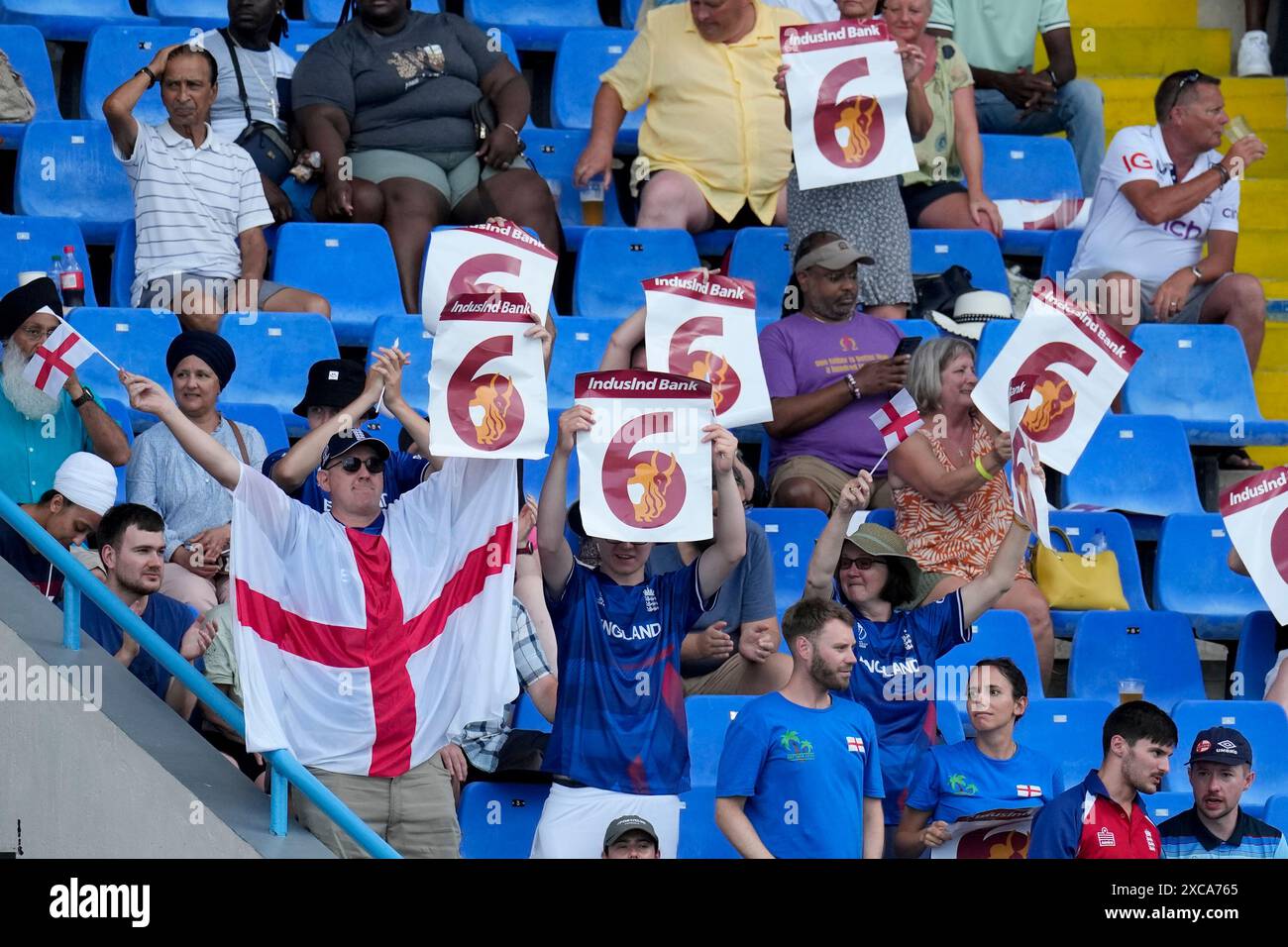 Cricket fans attend an ICC Men's T20 World Cup cricket match between ...
