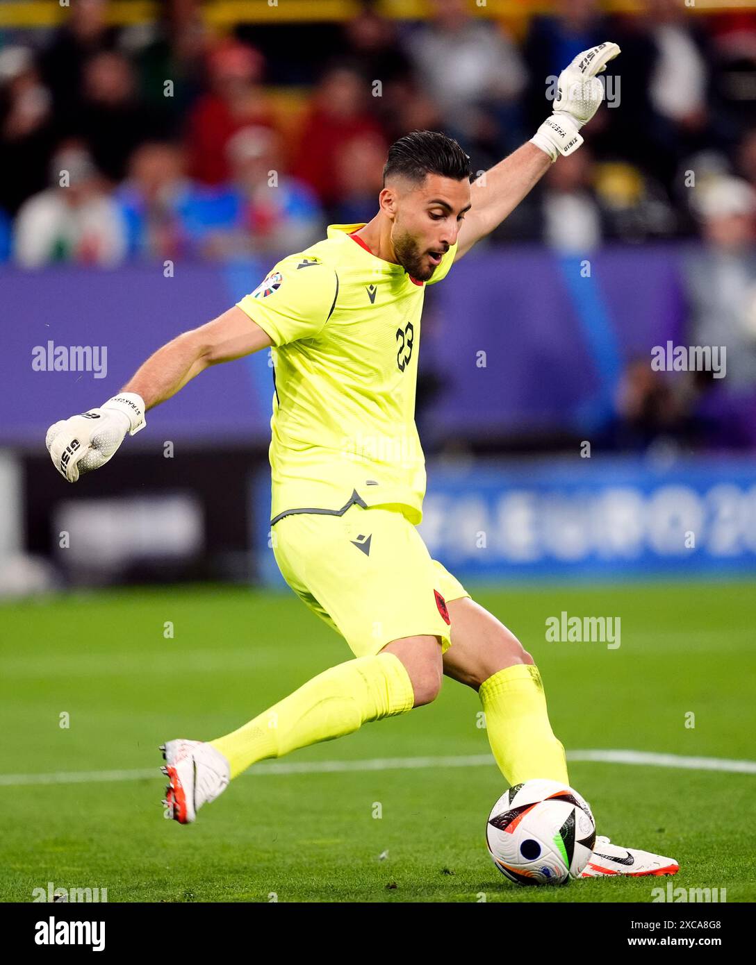 Albania Goalkeeper Thomas Strakosha During The Uefa Euro 2024 Group B