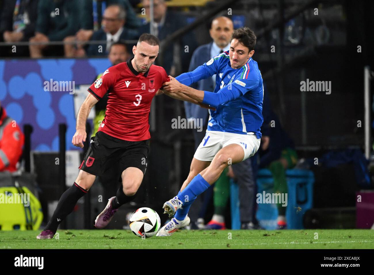 DORTMUND - (l-r) Mario Mitaj of Albania, Andrea Cambiaso of Italy ...
