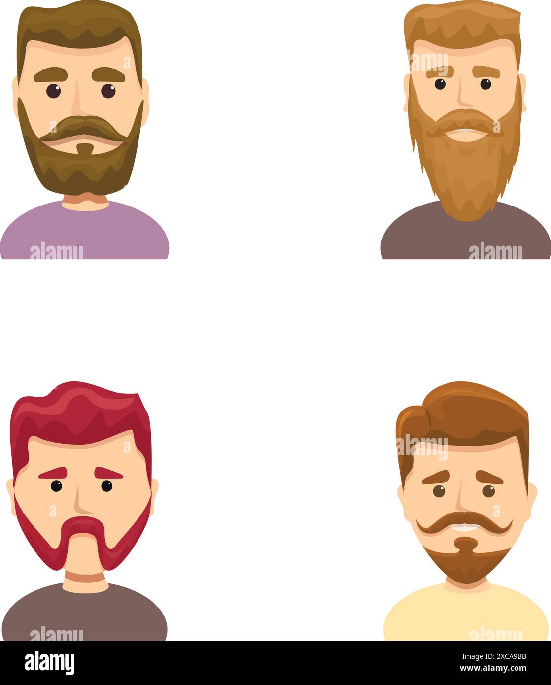 Men icons set cartoon vector. Cartoon men of different age and ...