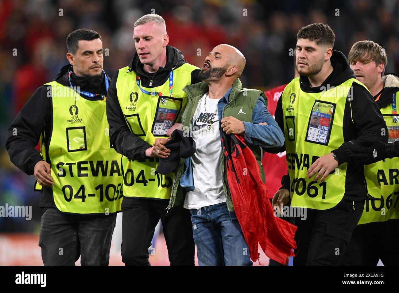 DORTMUND - A supporter storms the pitch during the UEFA EURO 2024 group ...