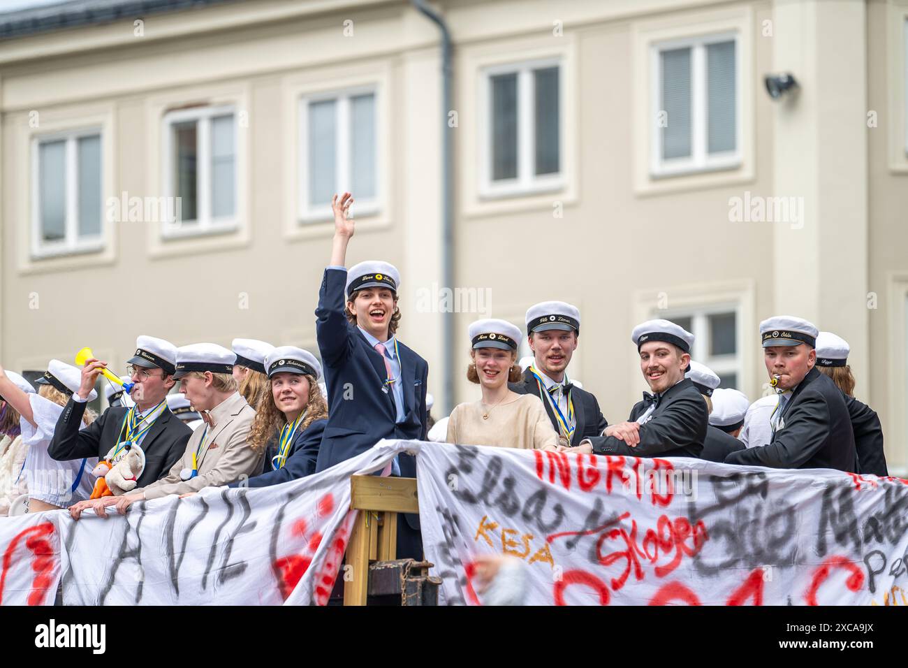 Graduation Day from gymnasium in the city center of Norrköping 2024 ...