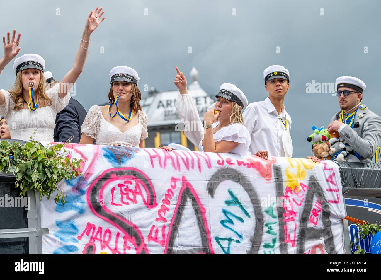 Graduation Day from gymnasium in the city center of Norrköping 2024 ...