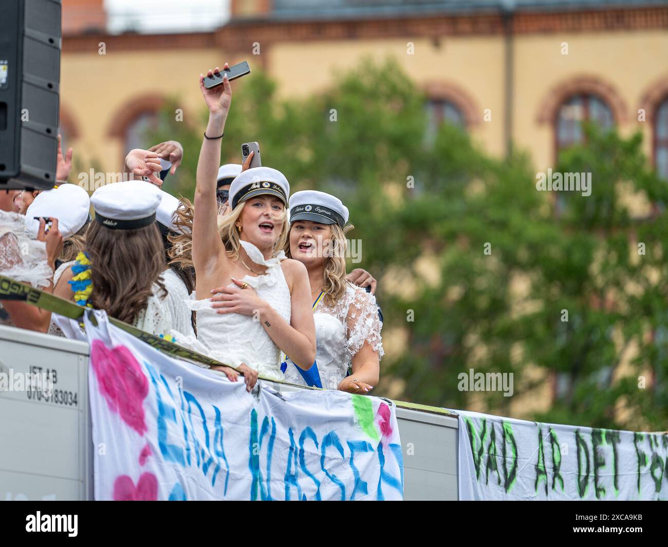 Graduation Day from gymnasium in the city center of Norrköping 2024 ...
